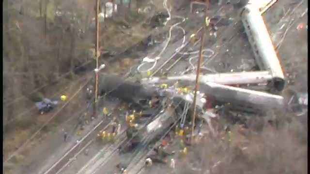 Aerial video: Amtrak crash in Chase, Jan. 4, 1987