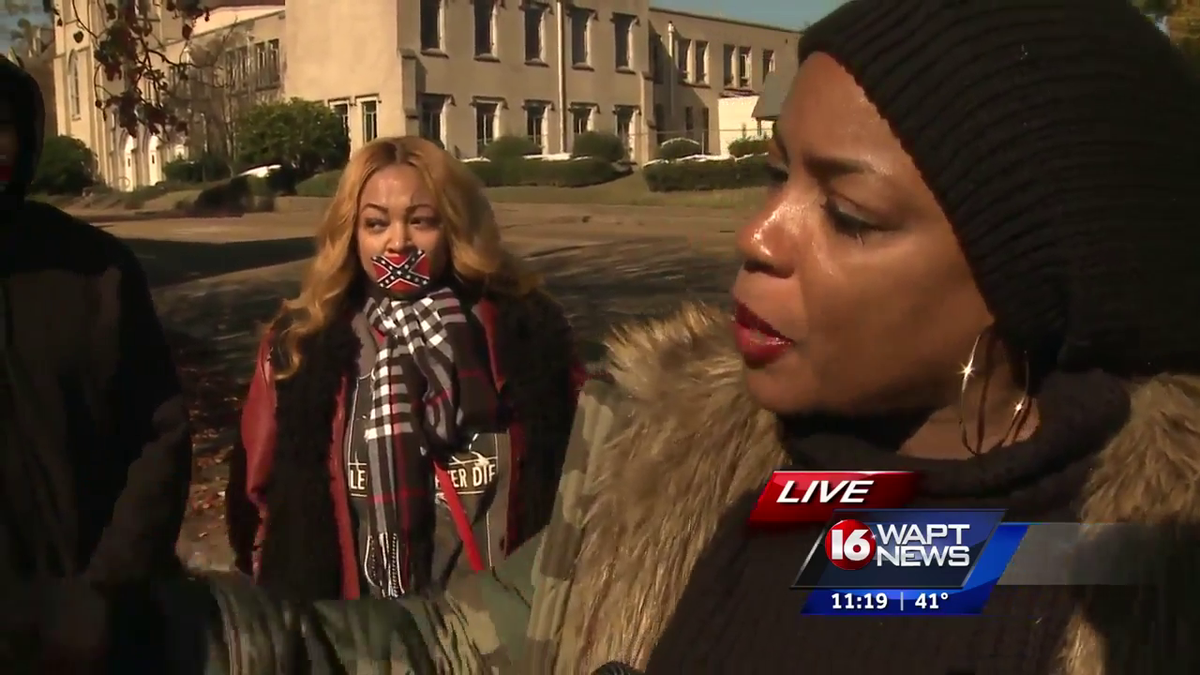 Actress, activist among protesters outside civil rights museum