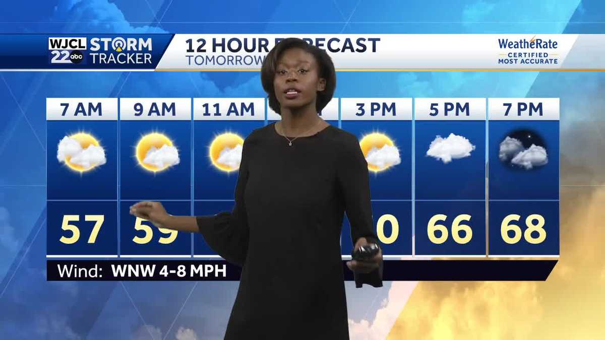 Sunshine in the forecast along with cooler temperatures