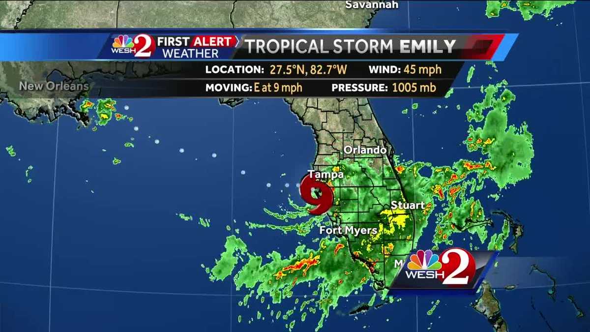 Tracking Tropical Storm Emily