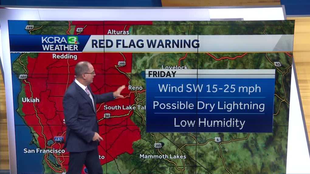 Red flag warning issued for parts of NorCal as fire danger increases