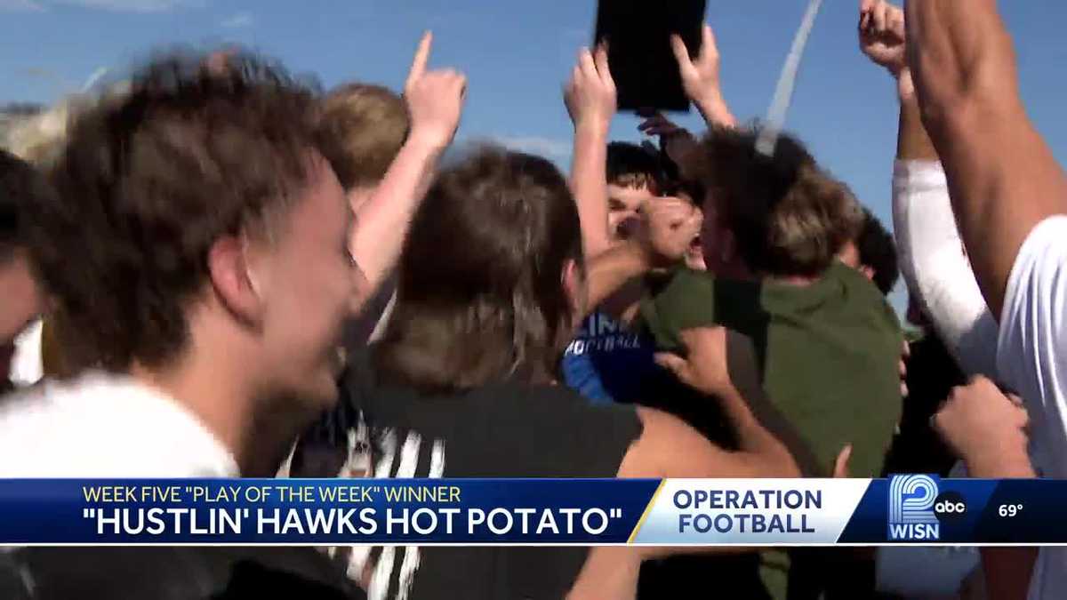 Greenfield High School wide receiver awarded Play of the Week plaque