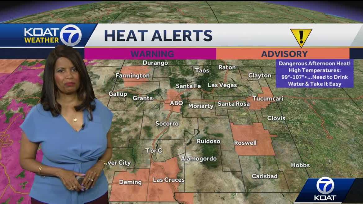 Heat advisory across New Mexico, including Albuquerque