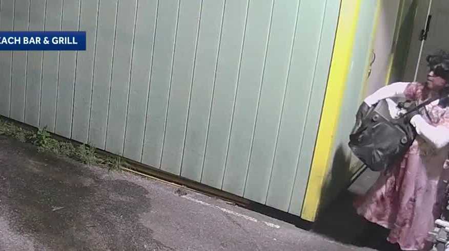 Flagler Beach bar burglarized by man disguised in dress, wig, owner says