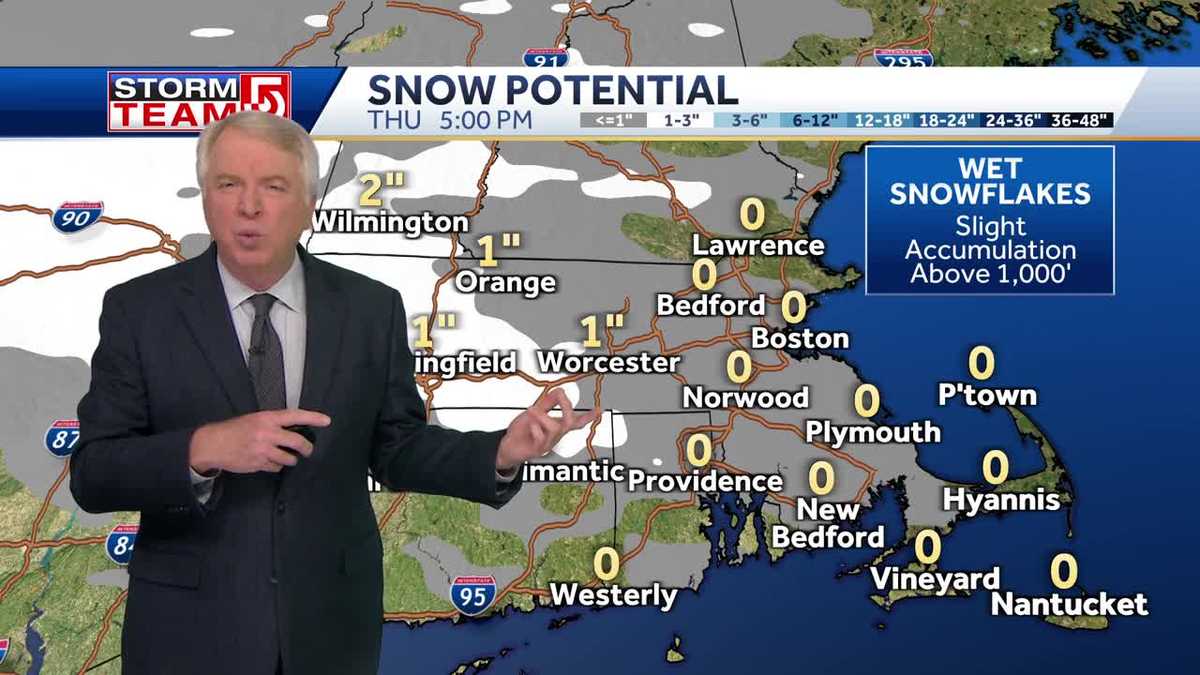 Video: Wet snowflakes possible when temperatures dive at mid-week