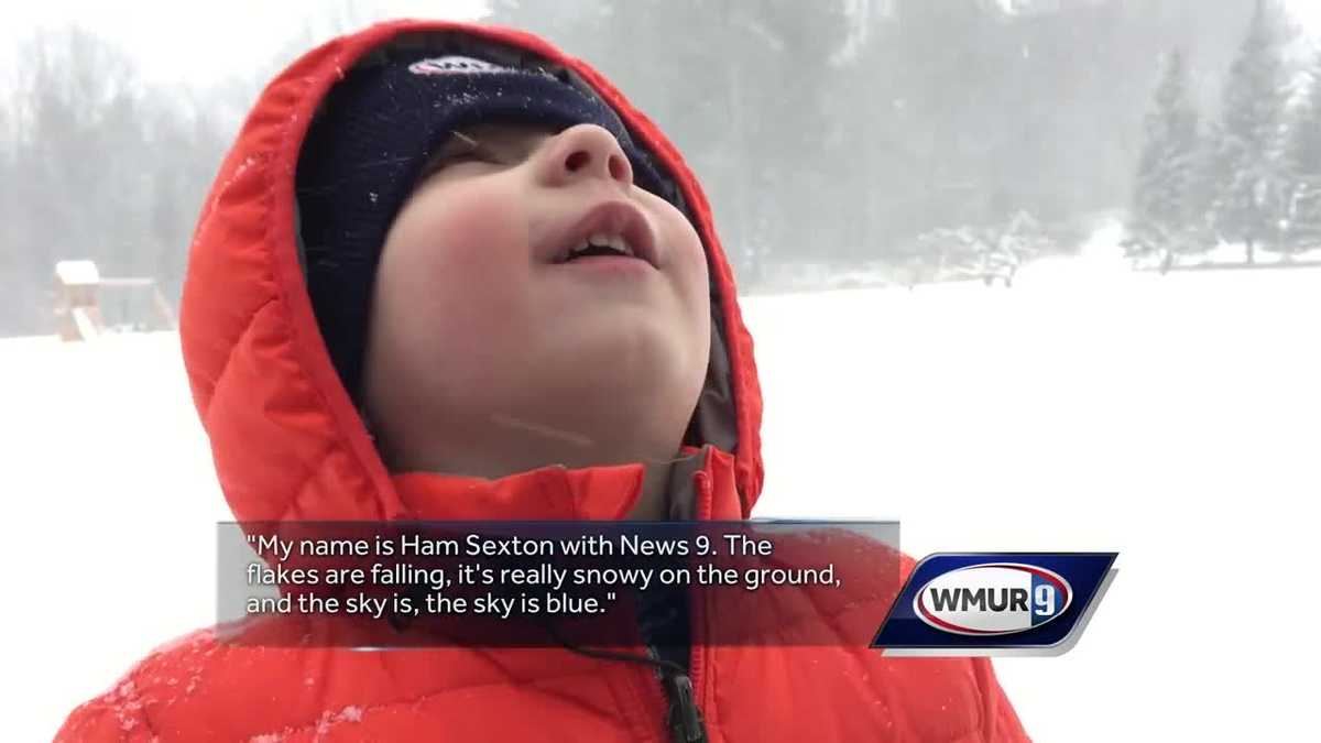 Cute! Adam Sexton's kids deliver the forecast from their backyard