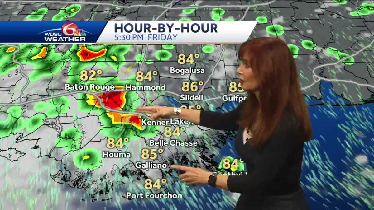 Potential for locally heavy rain Friday