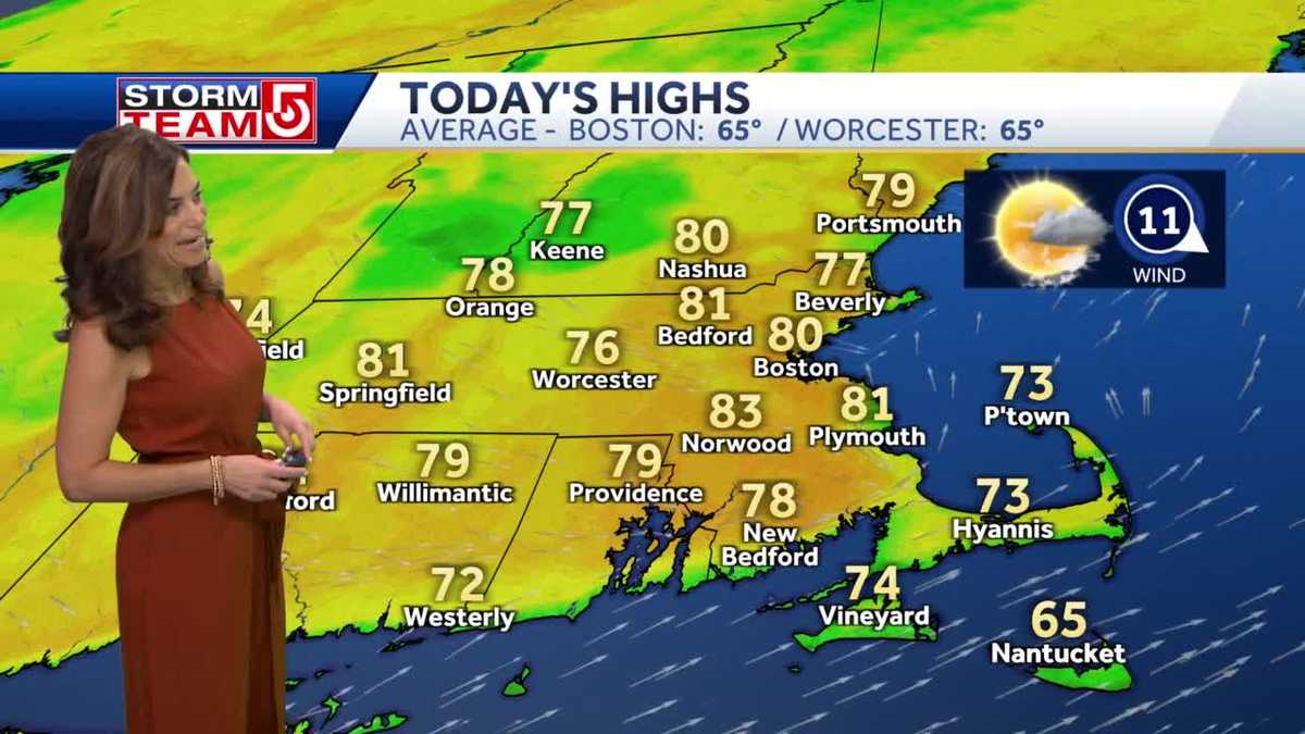 Video: Turning up the temps as some towns will see 80 degrees