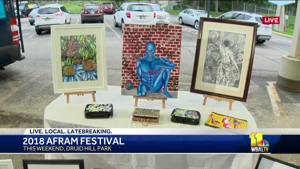 Artist talks about work at AFRAM Festival