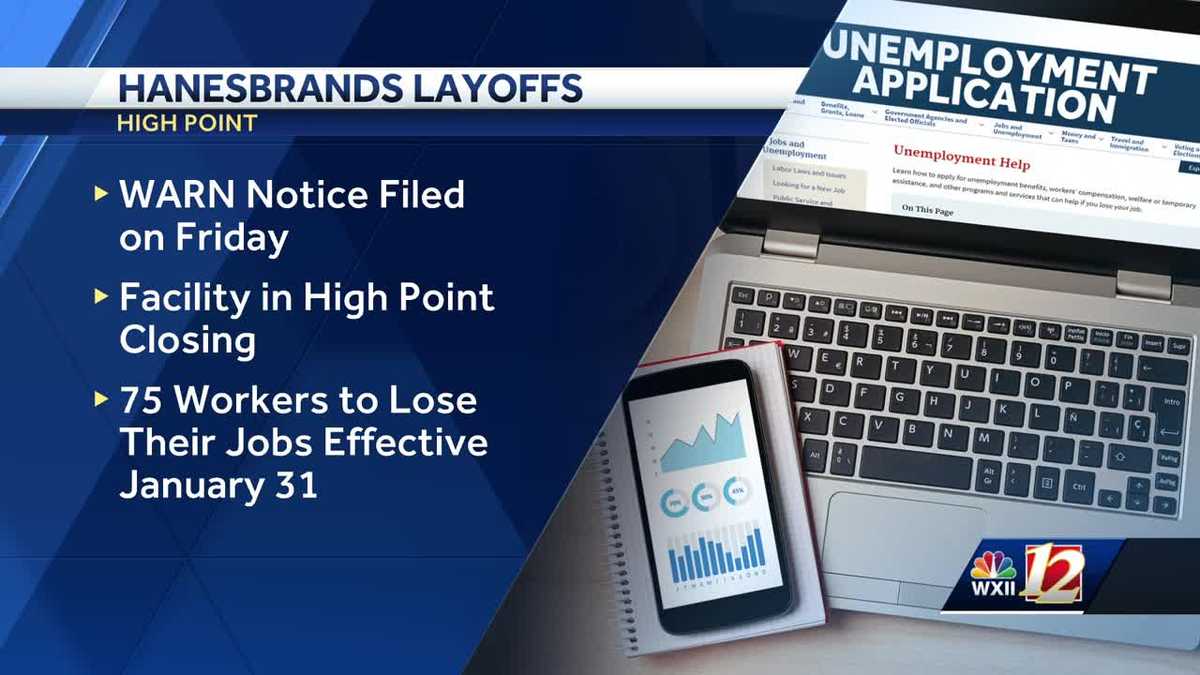 Hanesbrands Inc. closure in High Point, 75 people to be laid off