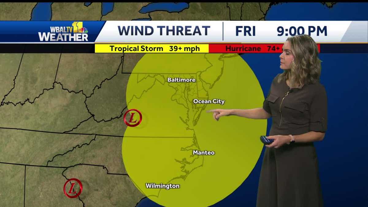 Mostly sunny and cool, before rain hits Maryland Friday