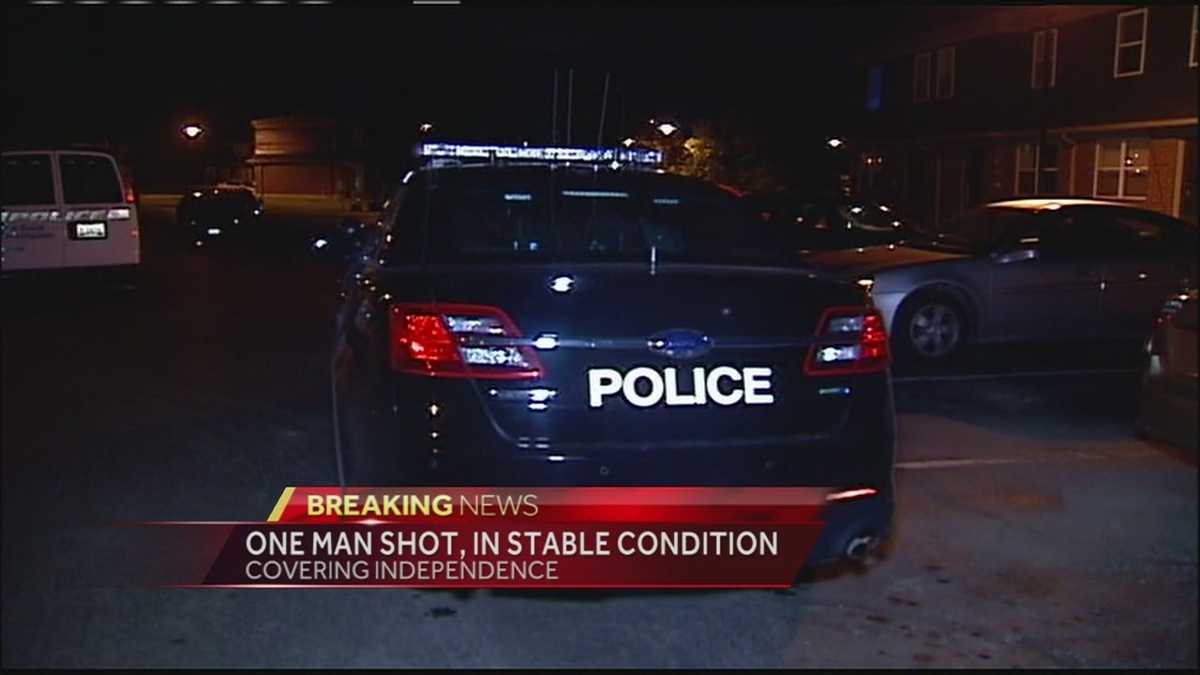 Independence police searching for the suspect in an overnight shooting