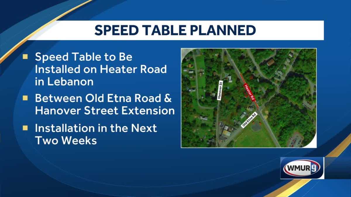 New speed table to help decrease speed on busy Lebanon road