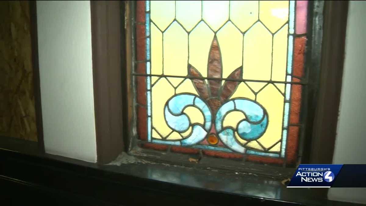 Stained glass windows reported stolen from former Braddock church