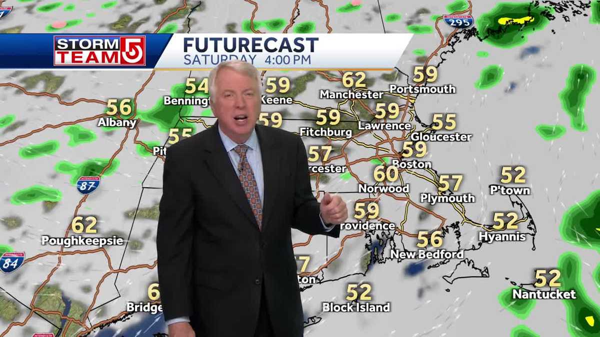 Video: Saturday morning showers, breezy Sunday