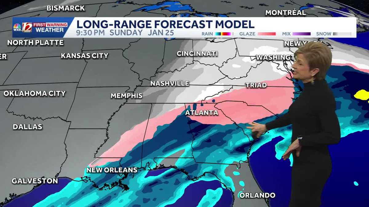 Dry Wednesday, potential major weekend winter storm in North Carolina