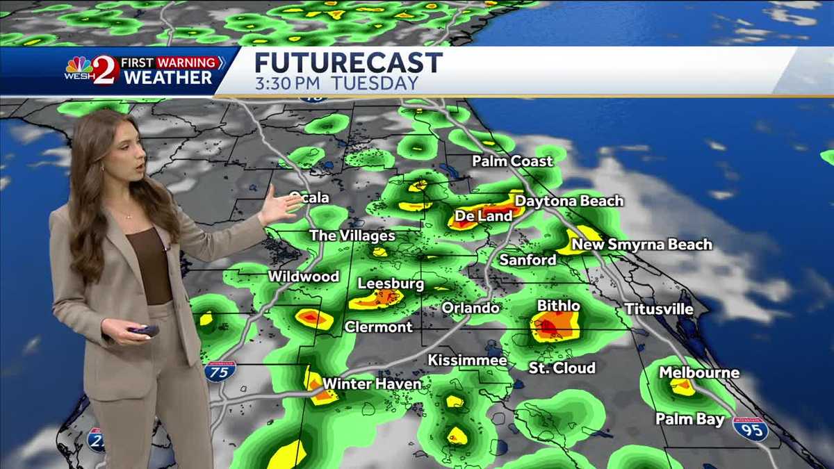 Rain, storms expected Tuesday late morning, early afternoon