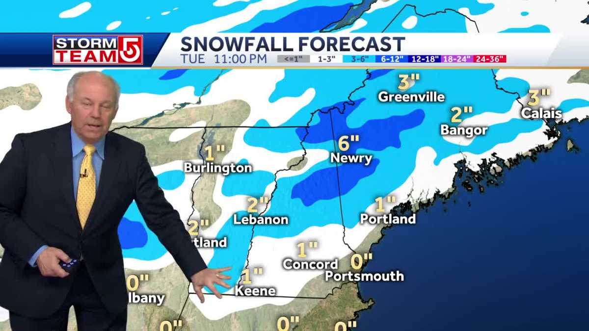 Video: Storm brings wintry mix of precip on Tuesday