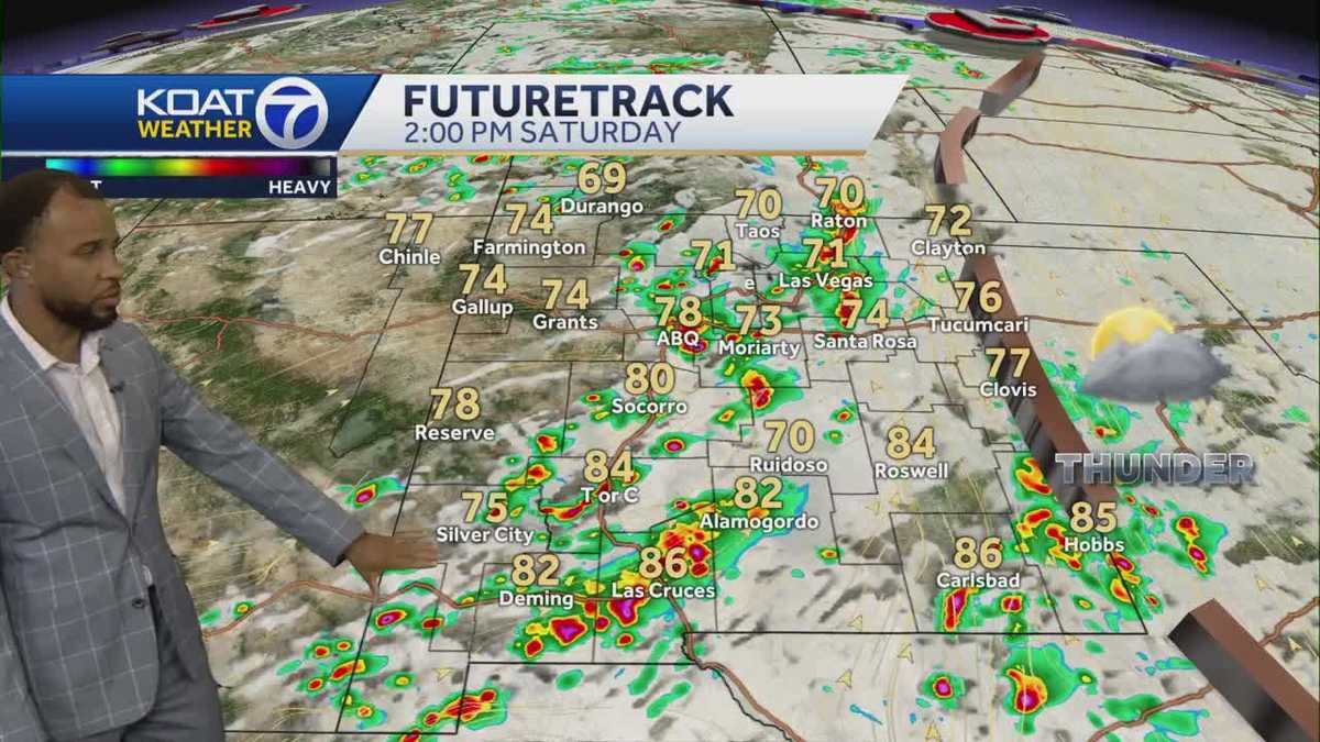 Impact weather and strong storms favor central and eastern New Mexico