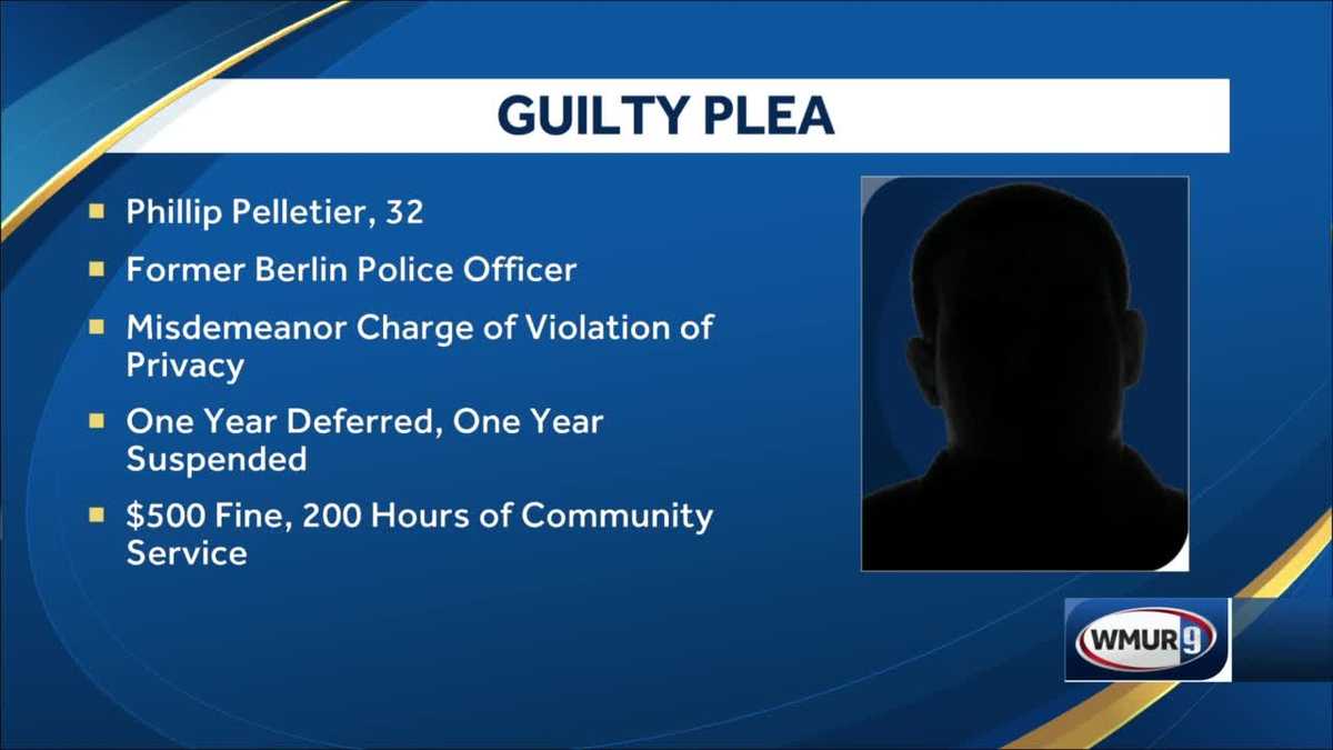 Former NH police officer pleads guilty to privacy violation