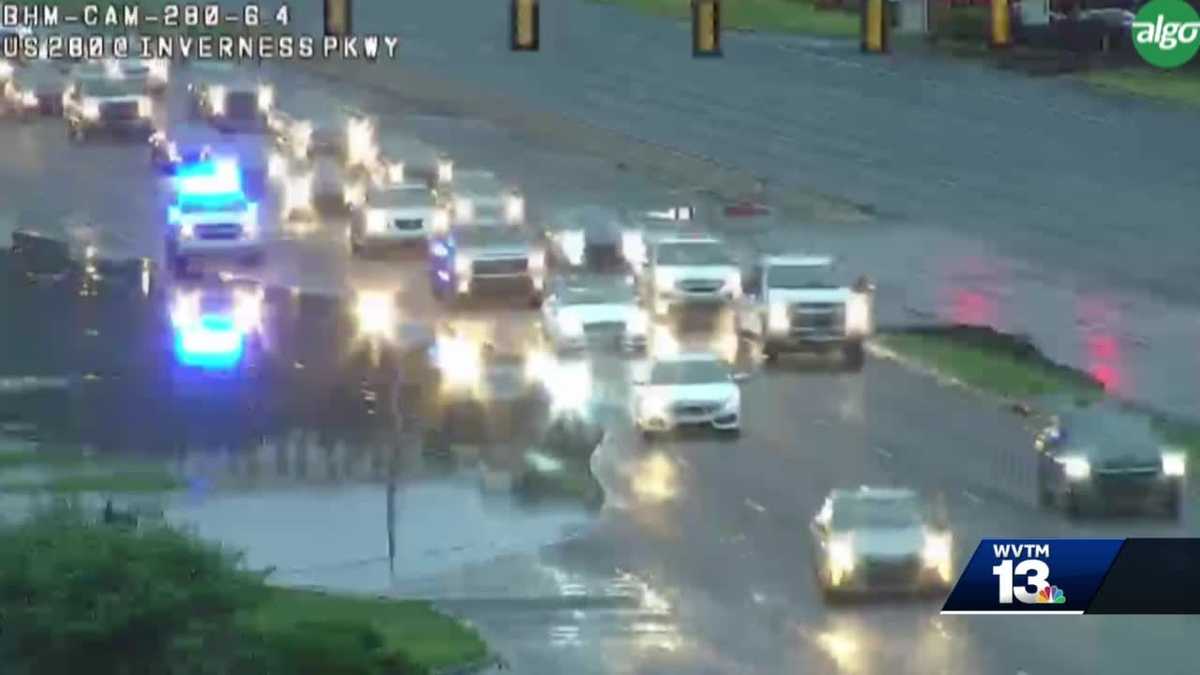 Early morning flooding on Inverness Parkway and Highway 280