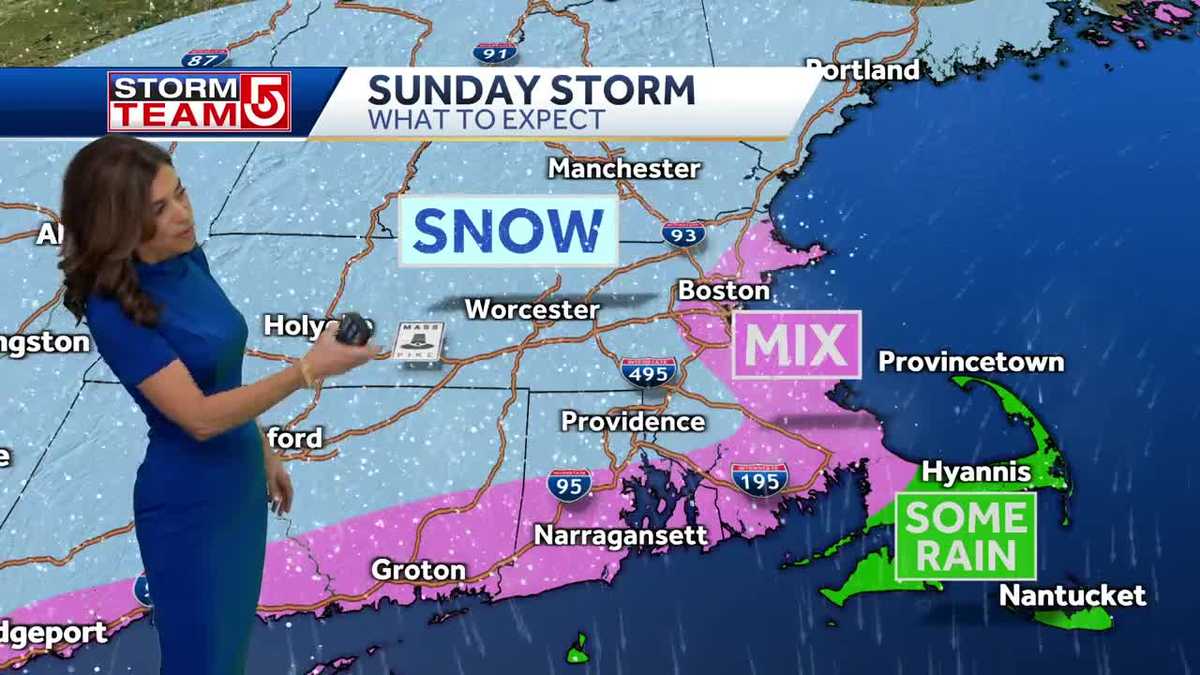 Video: Areas that may see several inches of snow in Mass.