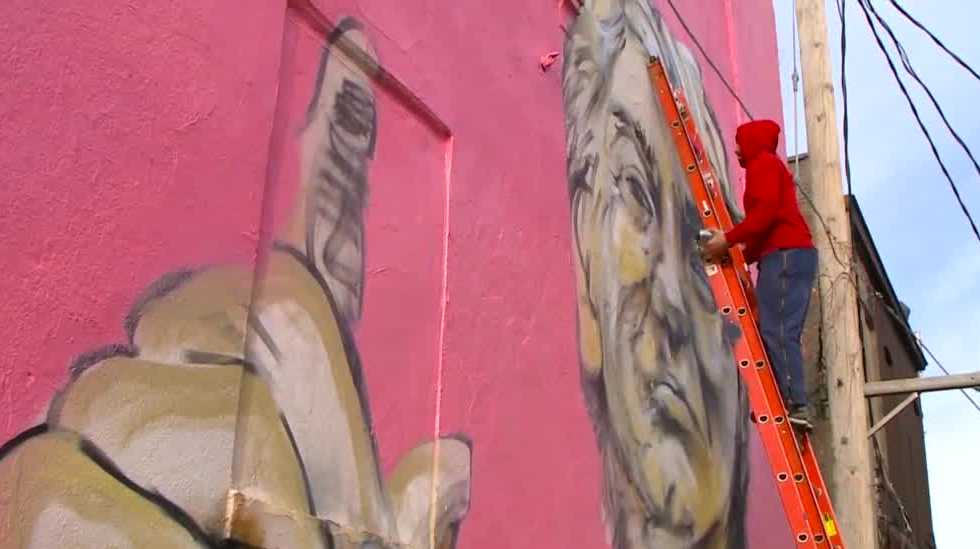 Two-story tall Trump mural stirs controversy in Boone
