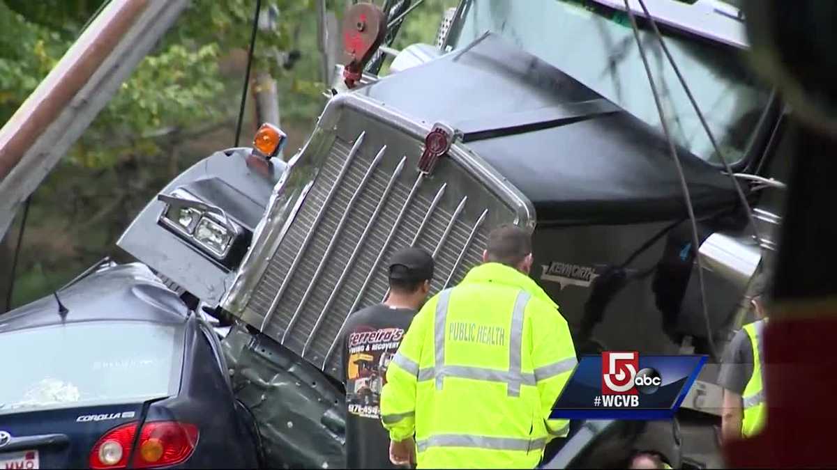 Driver rescued from mangled car after crash