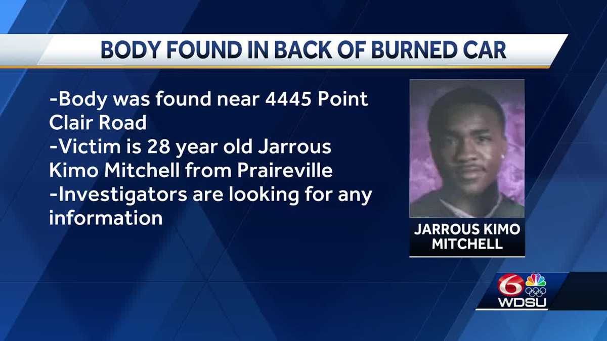 Body found in the back of a burned car in St. Gabriel