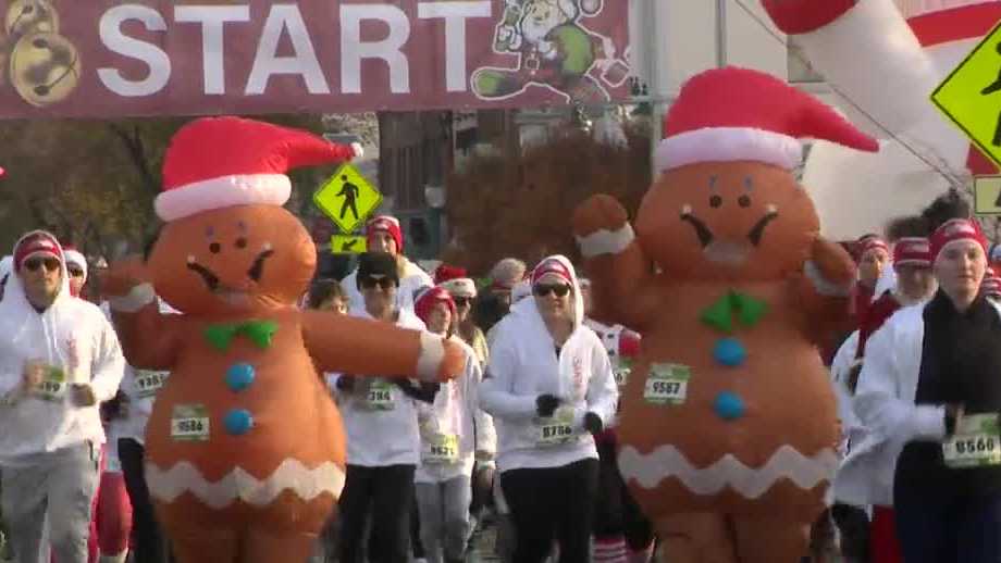 Santa Hustle Run in Roseville sees more than 2,000 participants