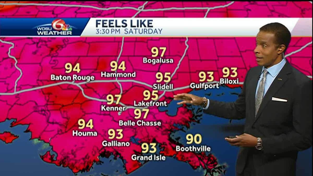 A partly cloudy and hot Saturday