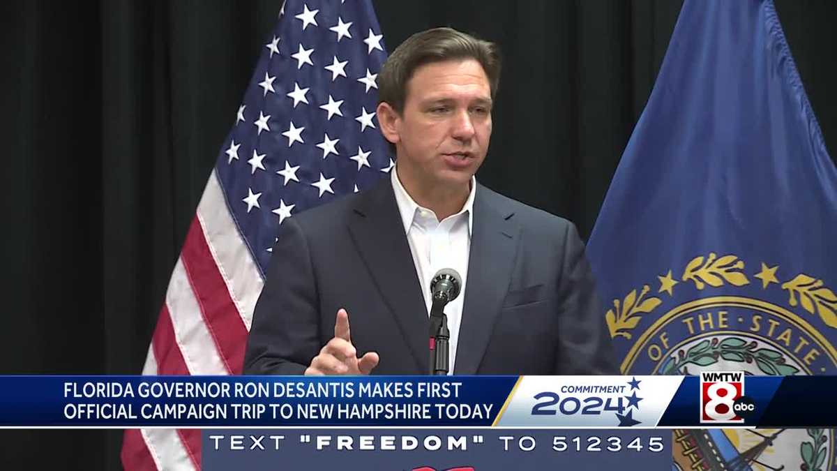 Florida Governor Ron DeSantis makes first presidential campaign visit ...