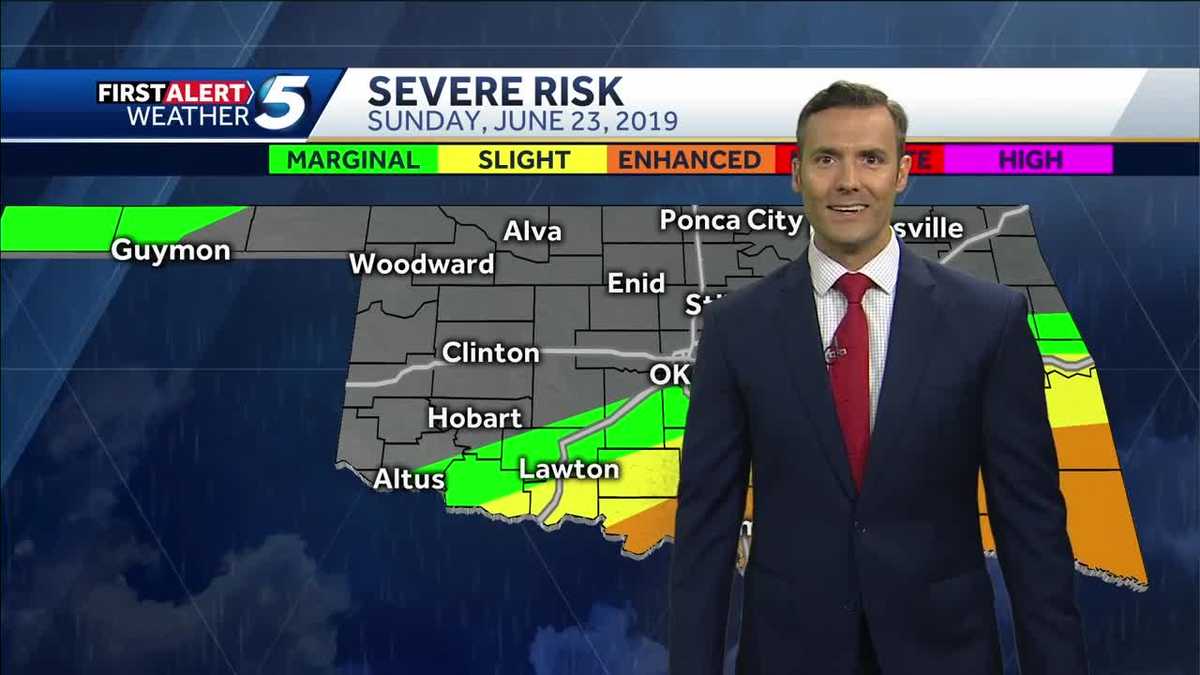 FORECAST: Storm risk continues into Sunday evening
