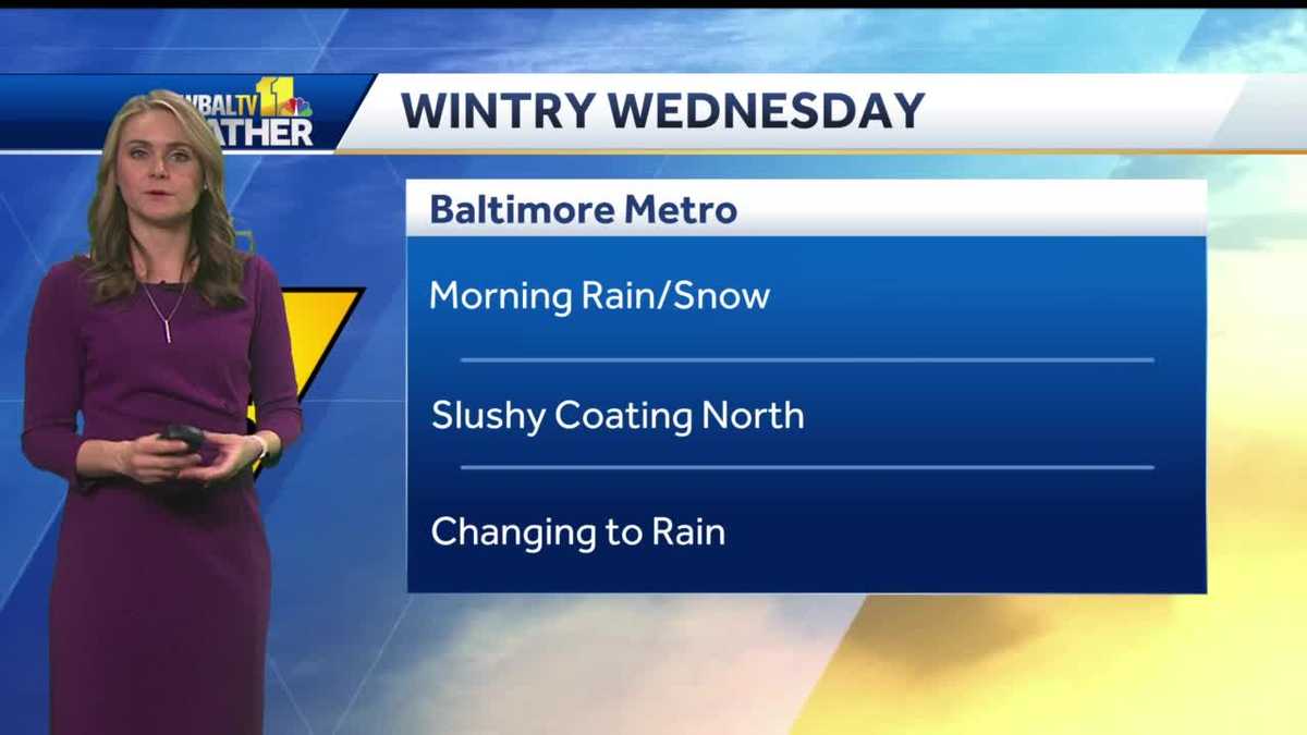 Mostly sunny Tuesday, wintry Wednesday on the way