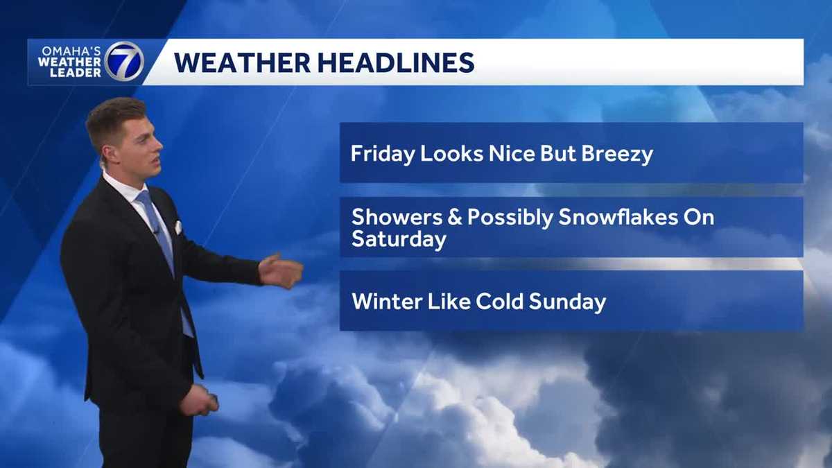 Nice on Friday, Potential snowflakes on Saturday