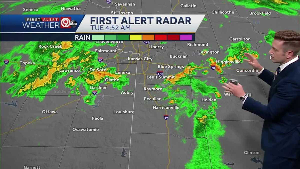 Kansas City Weather Clusters Of Rain And Thunderstorms Still Possible