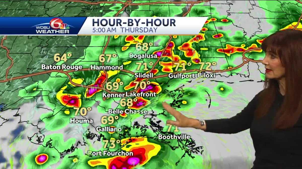 Locally heavy rain overnight