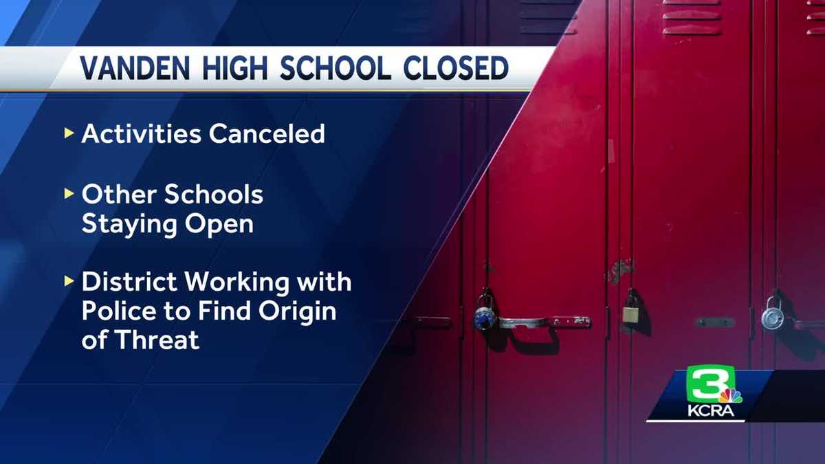 Vanden High School closes Wednesday due to threat