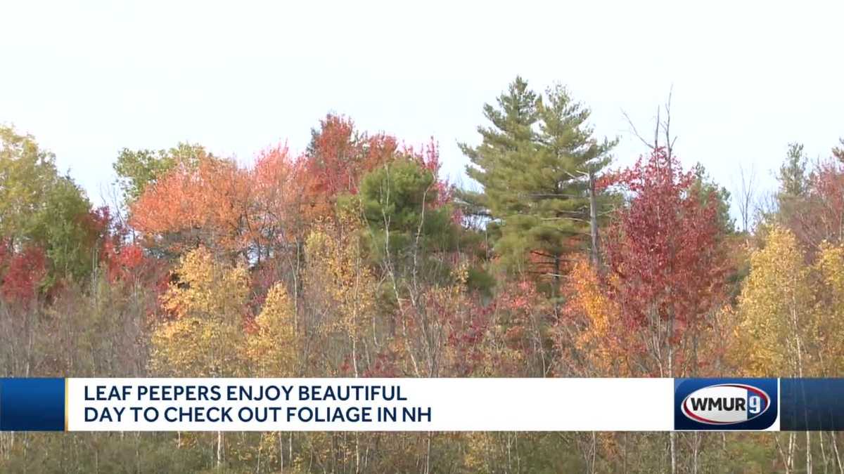 Leaf peepers enjoy beautiful Sunday in New Hampshire