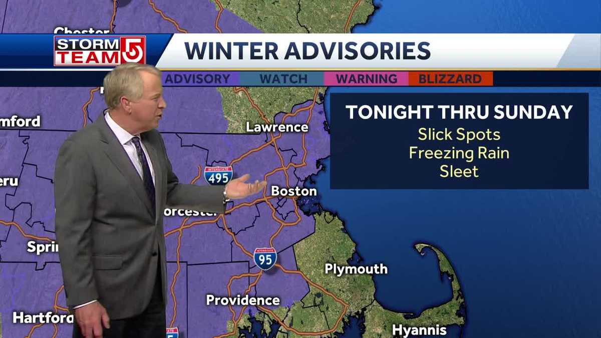 Video: Freezing rain, sleet, record cold Sunday