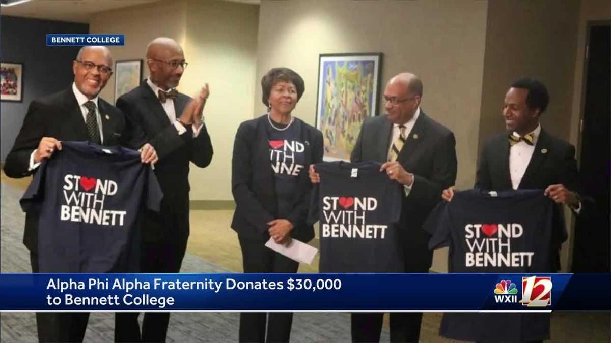 Alpha Phi Alpha donates $31,000 to Bennett College