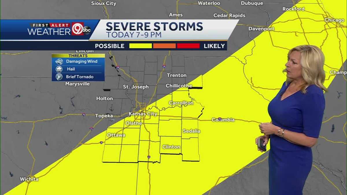 Kansas City to see afternoon break in the rain, more storms tonight