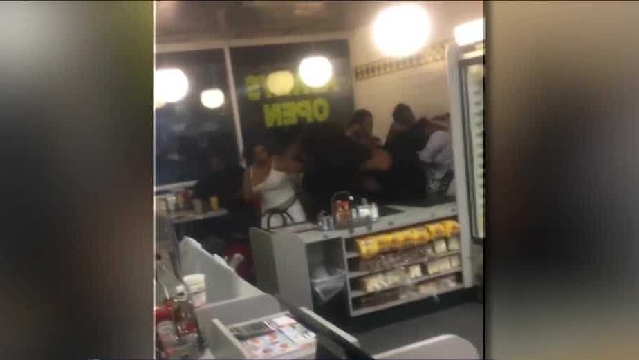 Lancaster County Waffle house brawl caught on camera