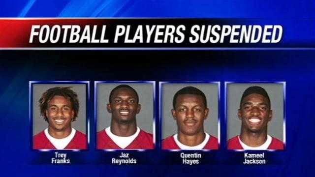 OU football players suspended