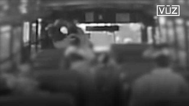 Children watch as angry mother attacks school bus driver
