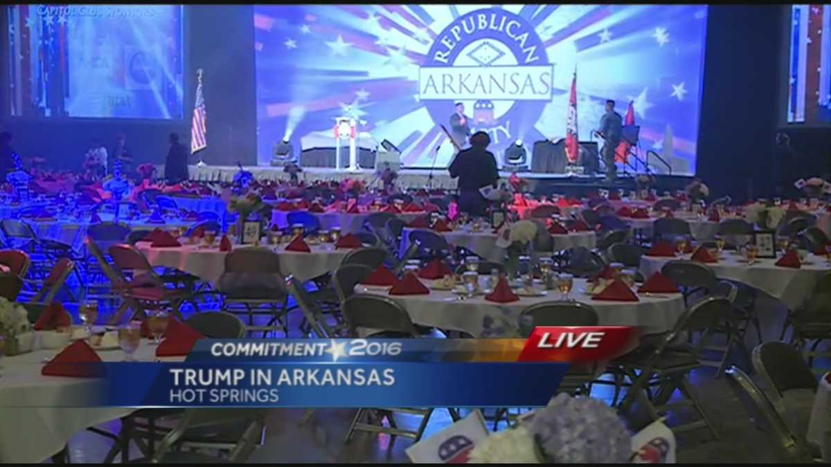 Donald Trump is in Arkansas