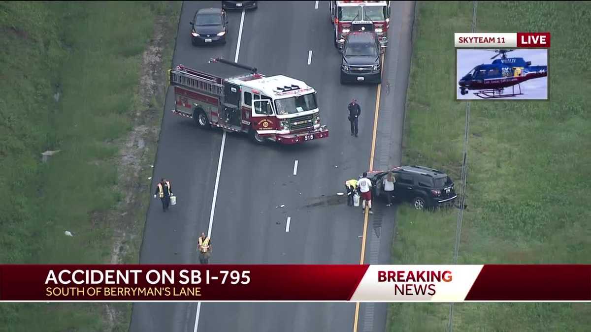SB lanes reopened after crash on I-795