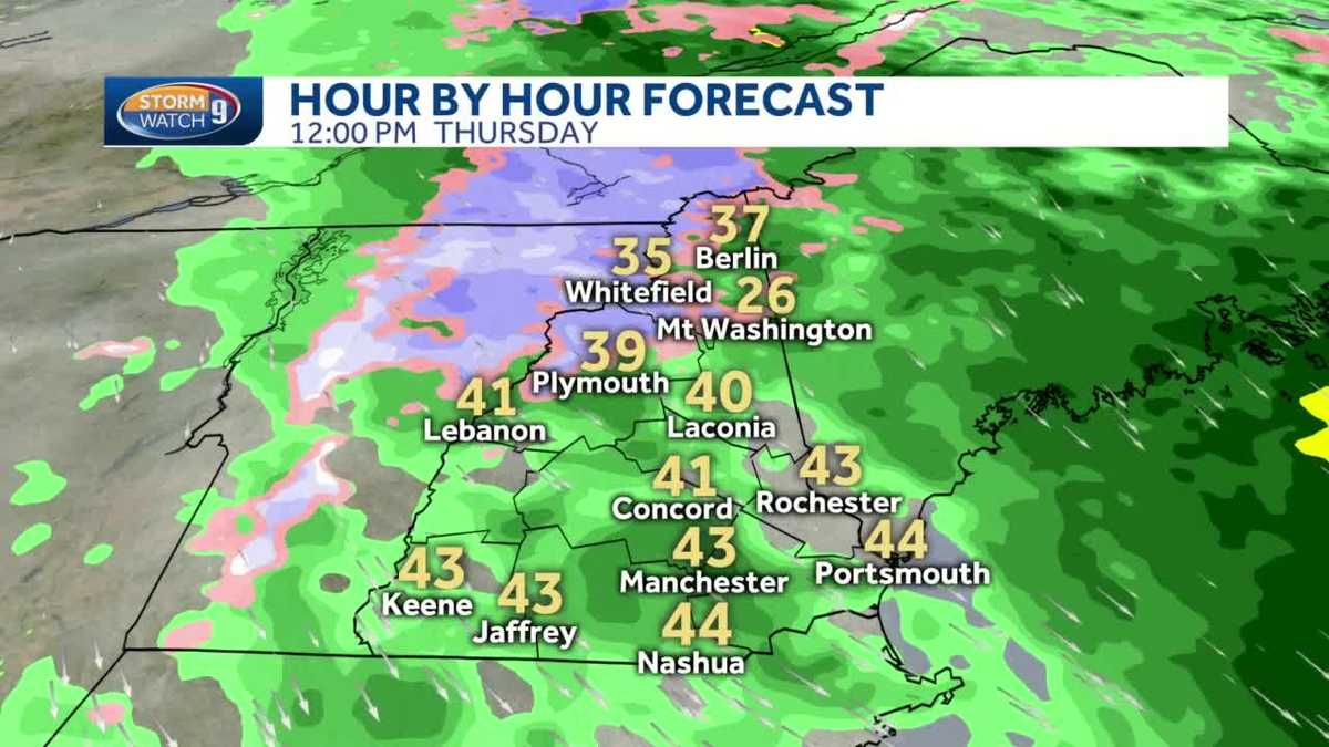 Heavy rain, wind pick up