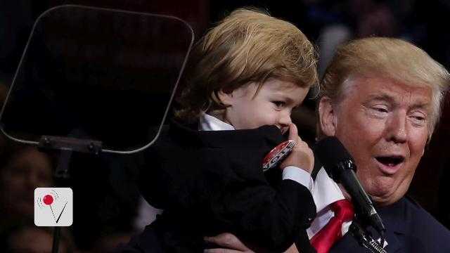 Donald Trump's mini-me steals show