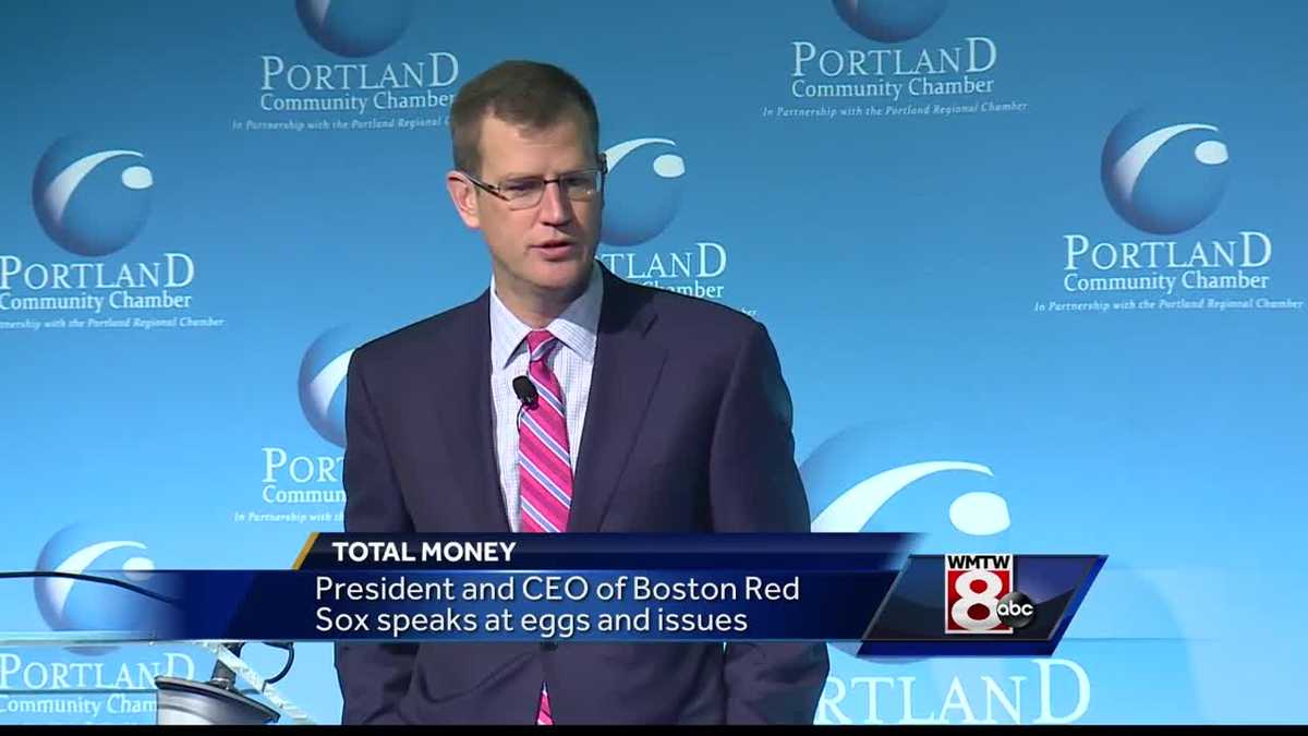 Red Sox President, CEO speaks at Eggs and Issues
